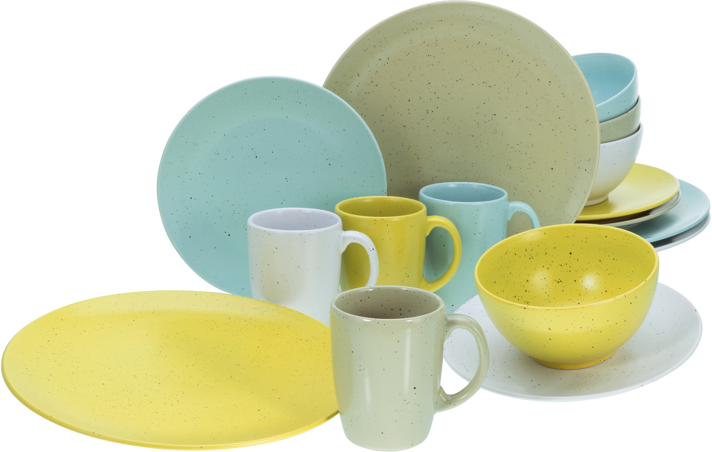 CreaTable Kombiservice »Geschirr-Set, Service Jona«, (Set, 16 tlg ...