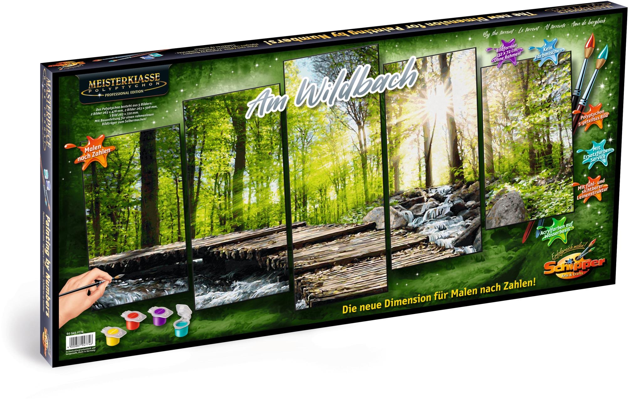 Schipper Malen nach Zahlen »Meisterklasse Polyptychon, Am Wildbach«, Made in Germany online ...