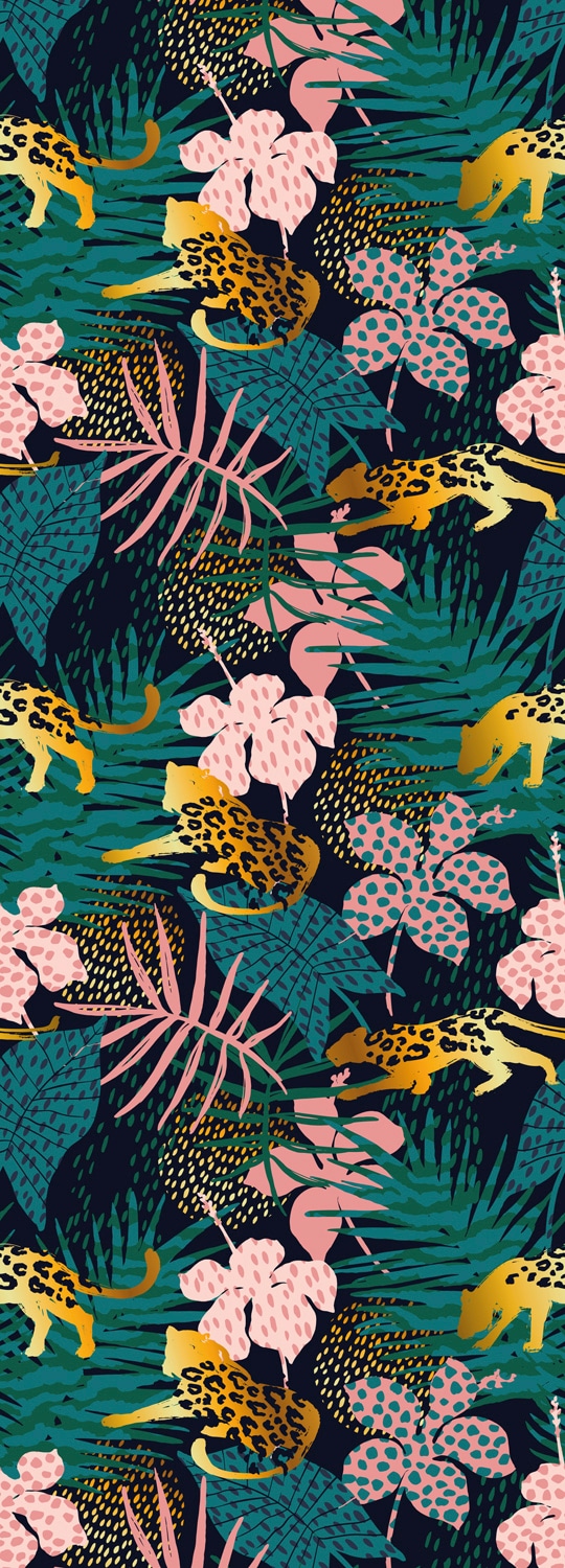 queence Vinyltapete »Gillian« Motiv | bedruckt | botanisch | floral ...