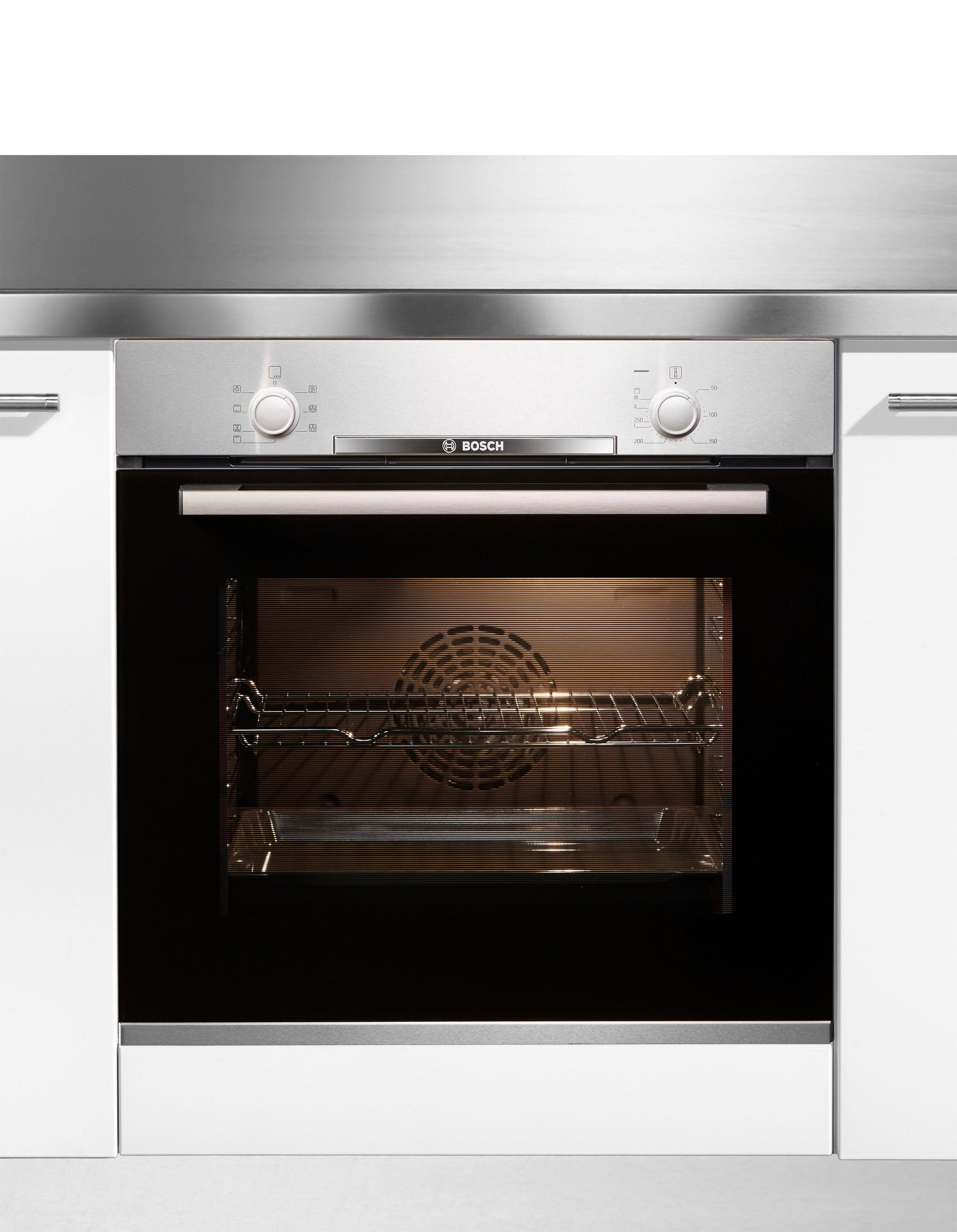 BOSCH Einbaubackofen 2 »HBA530BR1«, mit Teleskopauszug nachrüstbar ...