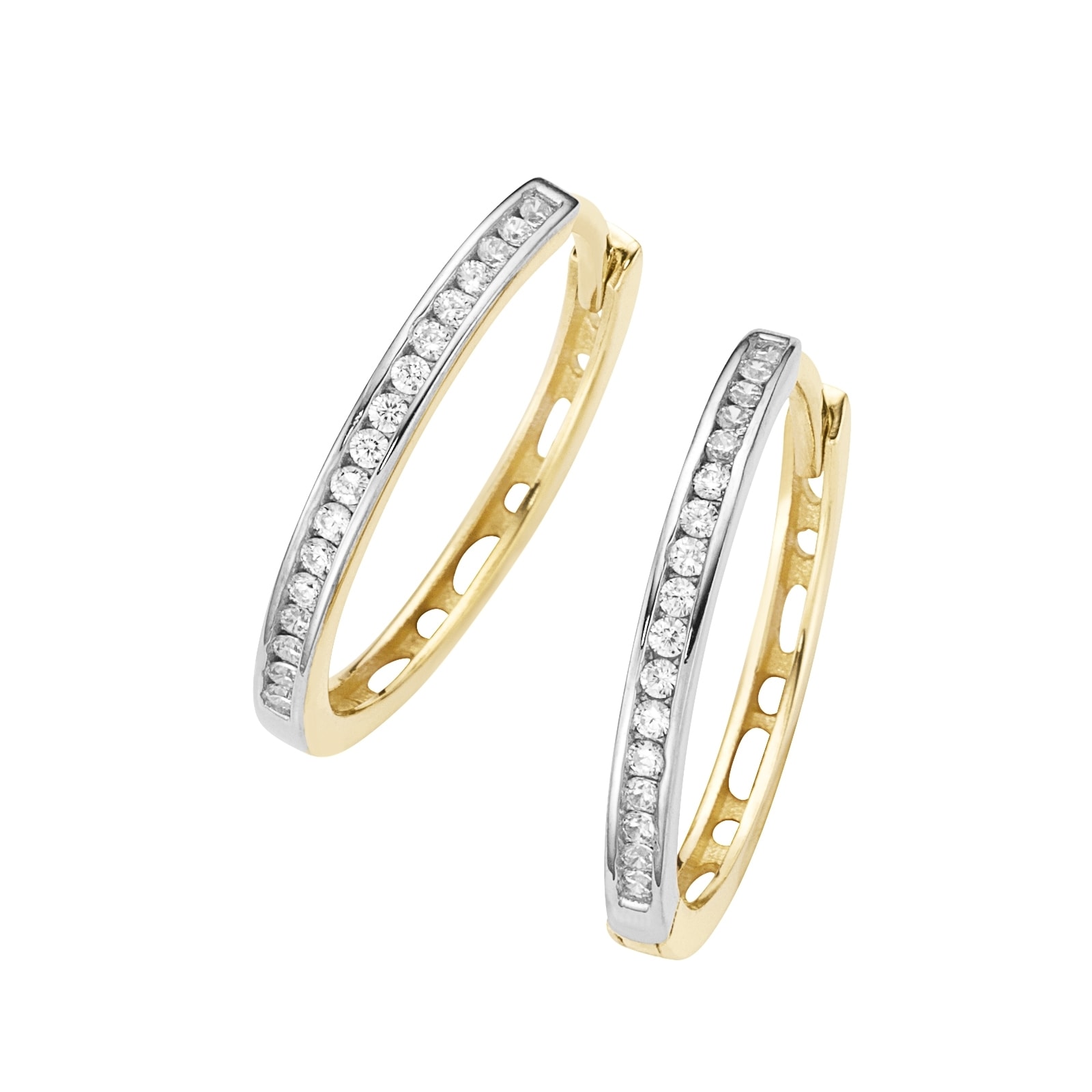 Luigi Merano Paar Creolen »Creolen mit Zirkonia, Gold 375« kaufen bei OTTO