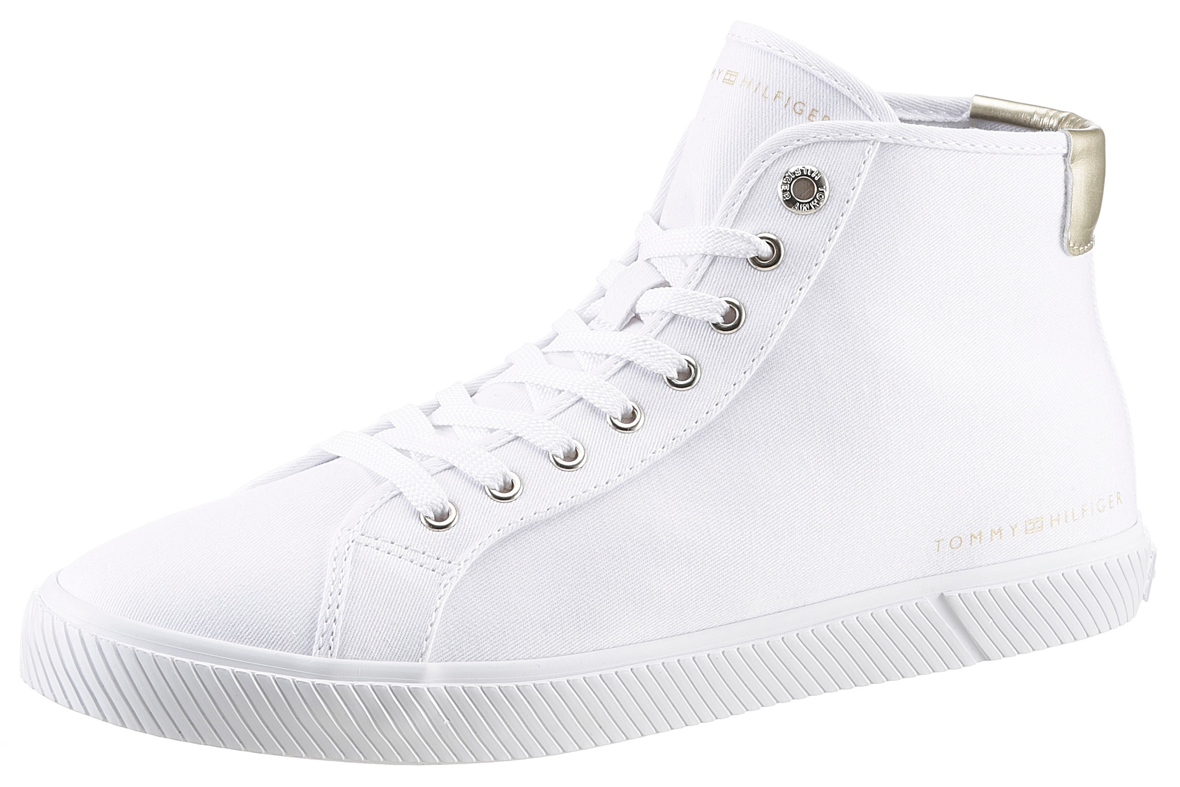 Tommy Hilfiger Sneaker »ESSENTIAL HIGHCUT SNEAKER«, mit goldfarbenem ...