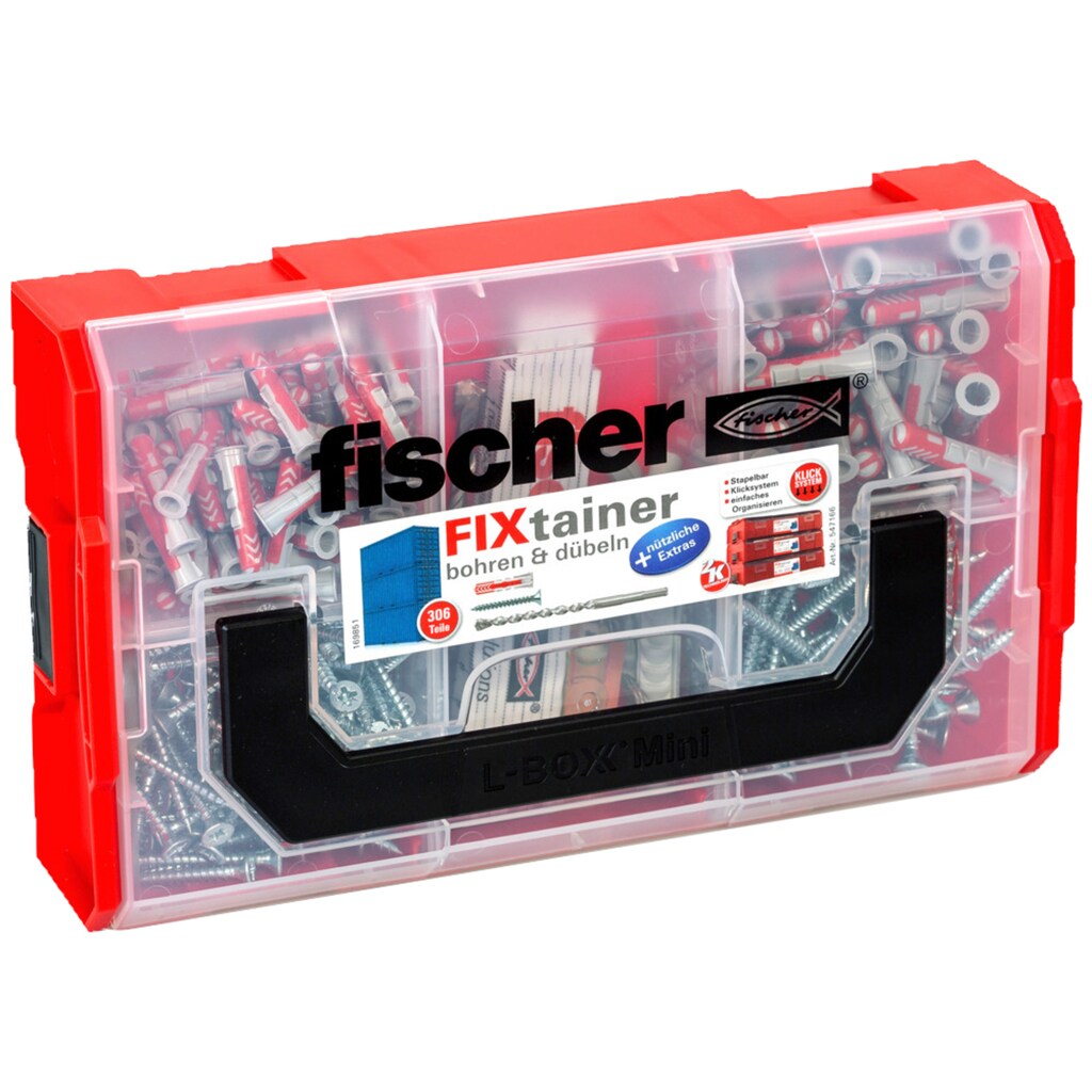 Fischer Schrauben Und D bel Set FixTainer Bohren D beln 547166 Fischer Schrauben Und D bel Set FixTainer Bohren D beln 547166