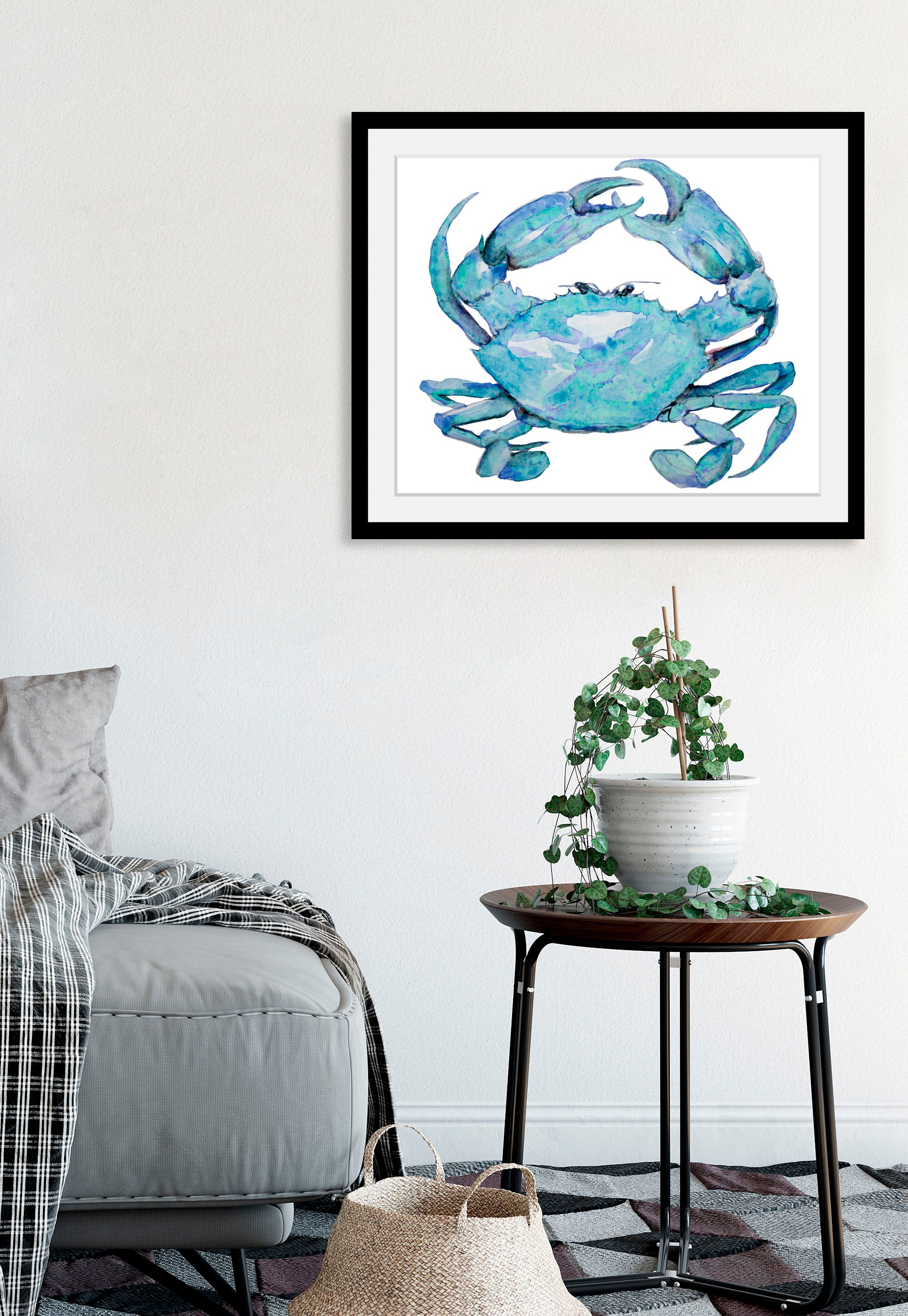 queence Bild »Palina«, Meer-Wassertiere-Kunst, (1 St.), HD Premium Poster-Druck inkl. Holzrahmen ...