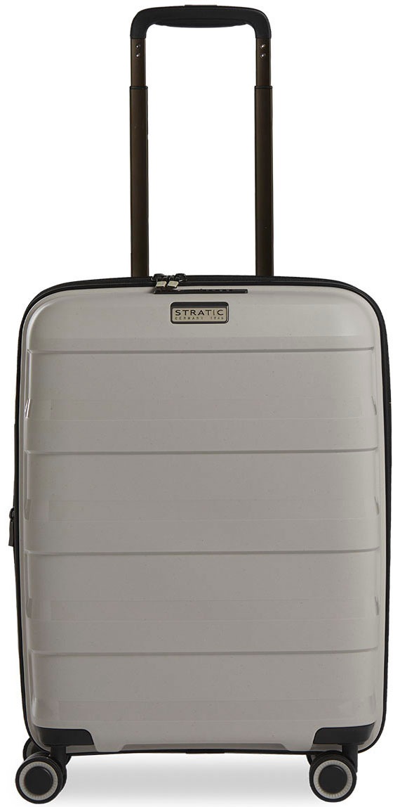 Stratic Hartschalen-Trolley »Straw + S, beige«, 4 Rollen, mit NFC-Chip ...