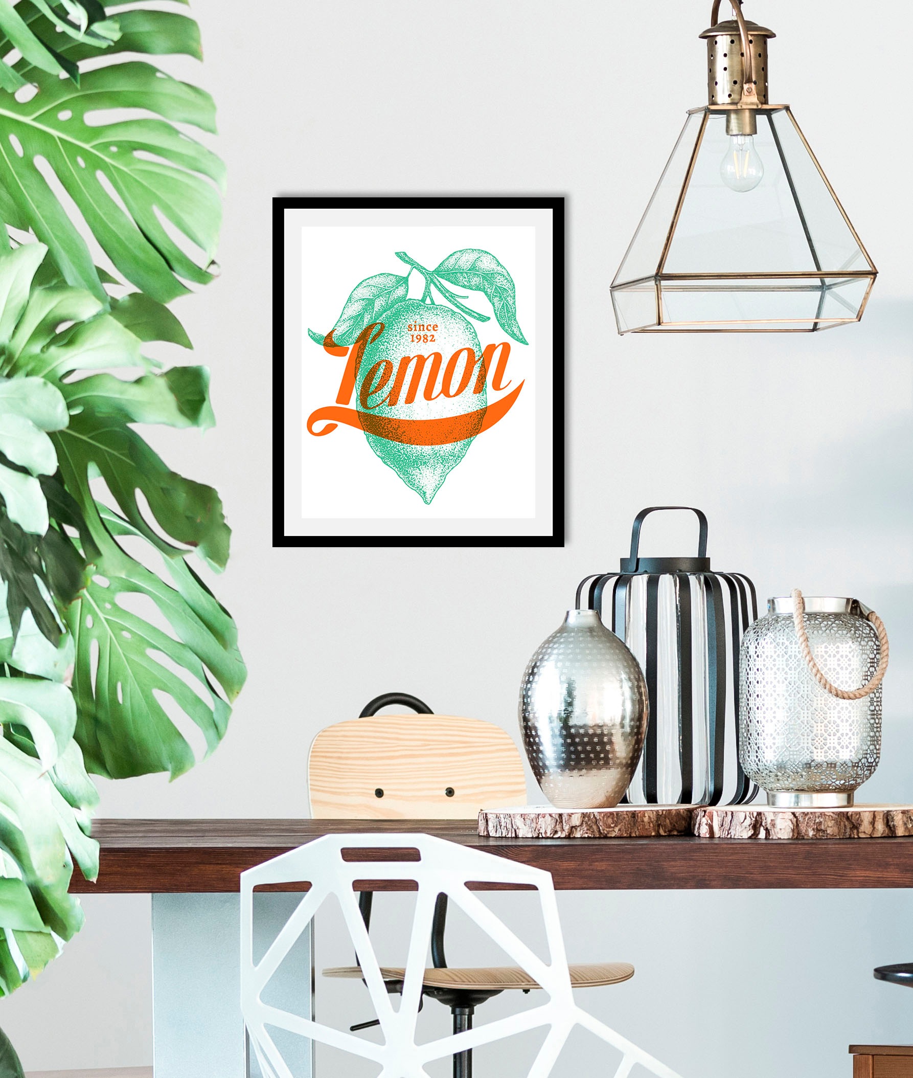 queence Bild »Lemon«, Obst-Obst Bilder-Schriftzug-Figuren-Abstrakt, (1 ...