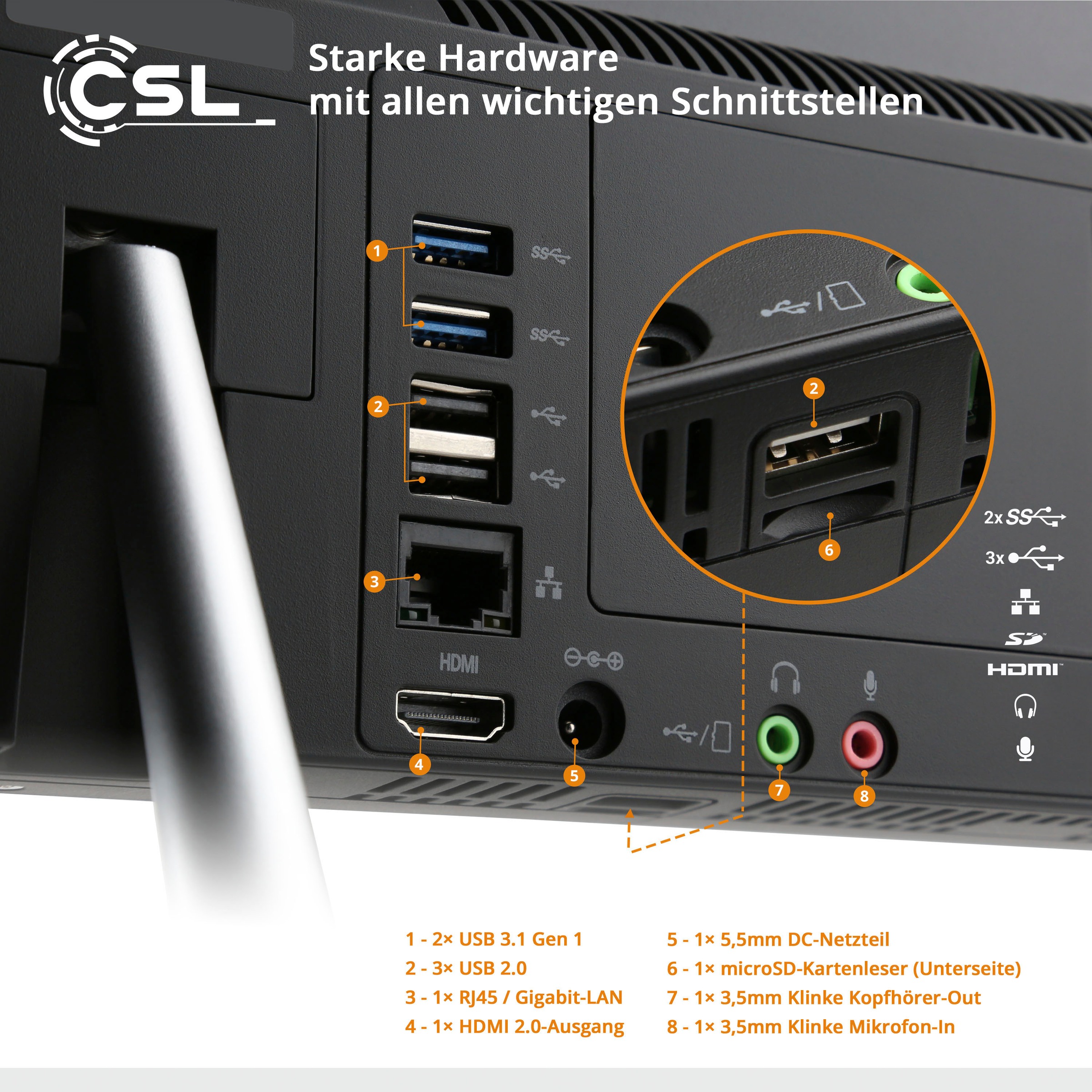 CSL All-in-One PC »Unity F24-GLS mit Windows 10 Pro« jetzt bei OTTO