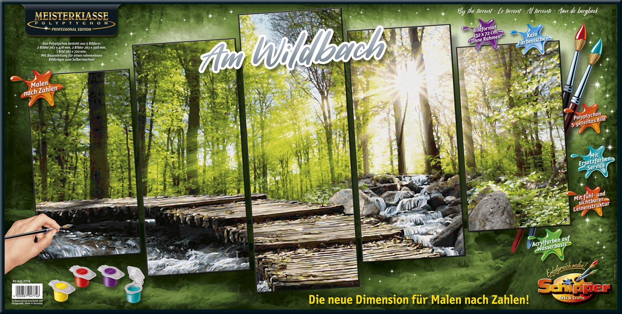 Schipper Malen nach Zahlen »Meisterklasse Polyptychon, Am Wildbach«, Made in Germany online ...