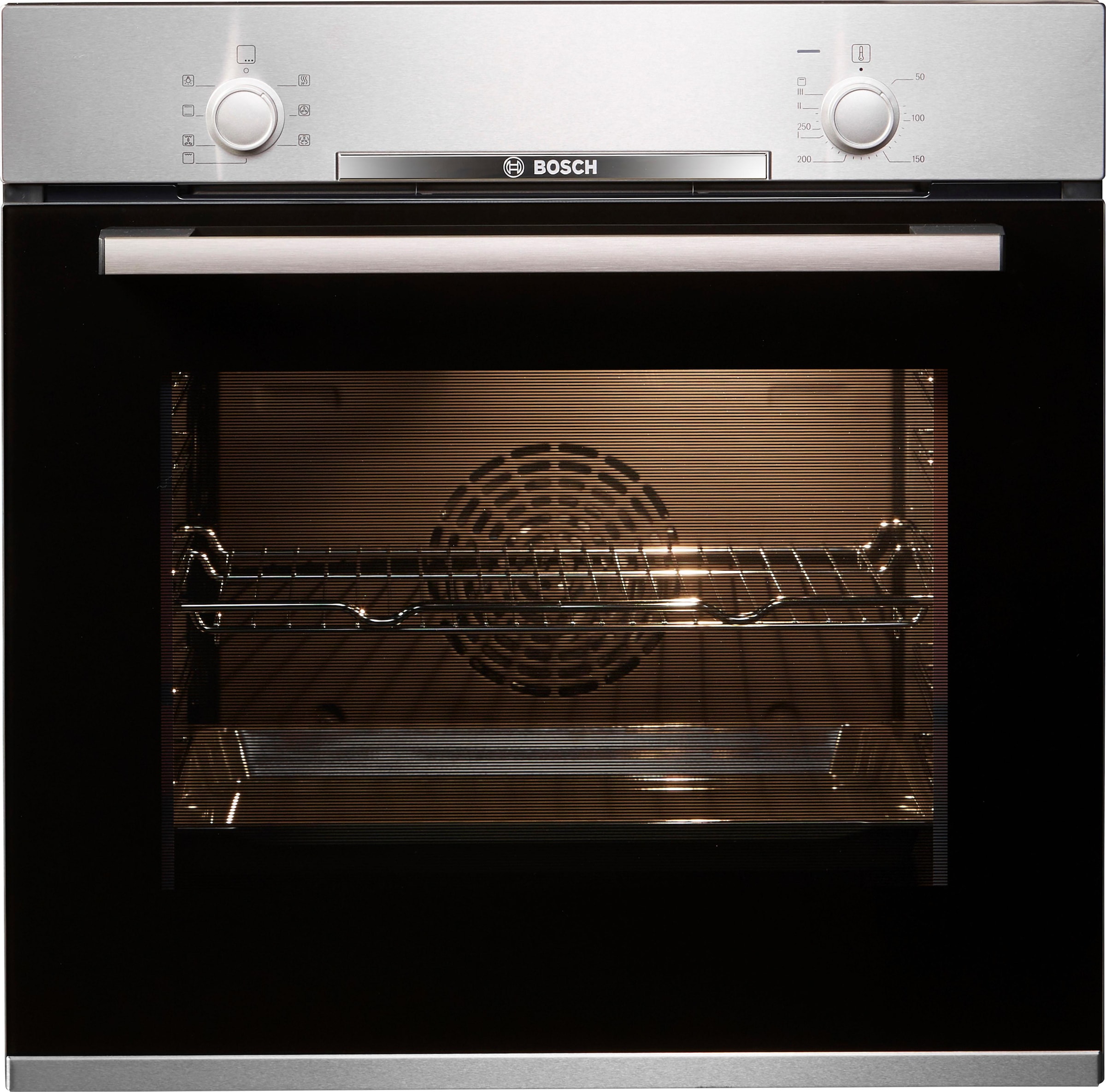 BOSCH Einbaubackofen 2 »HBA530BR1«, mit Teleskopauszug nachrüstbar ...