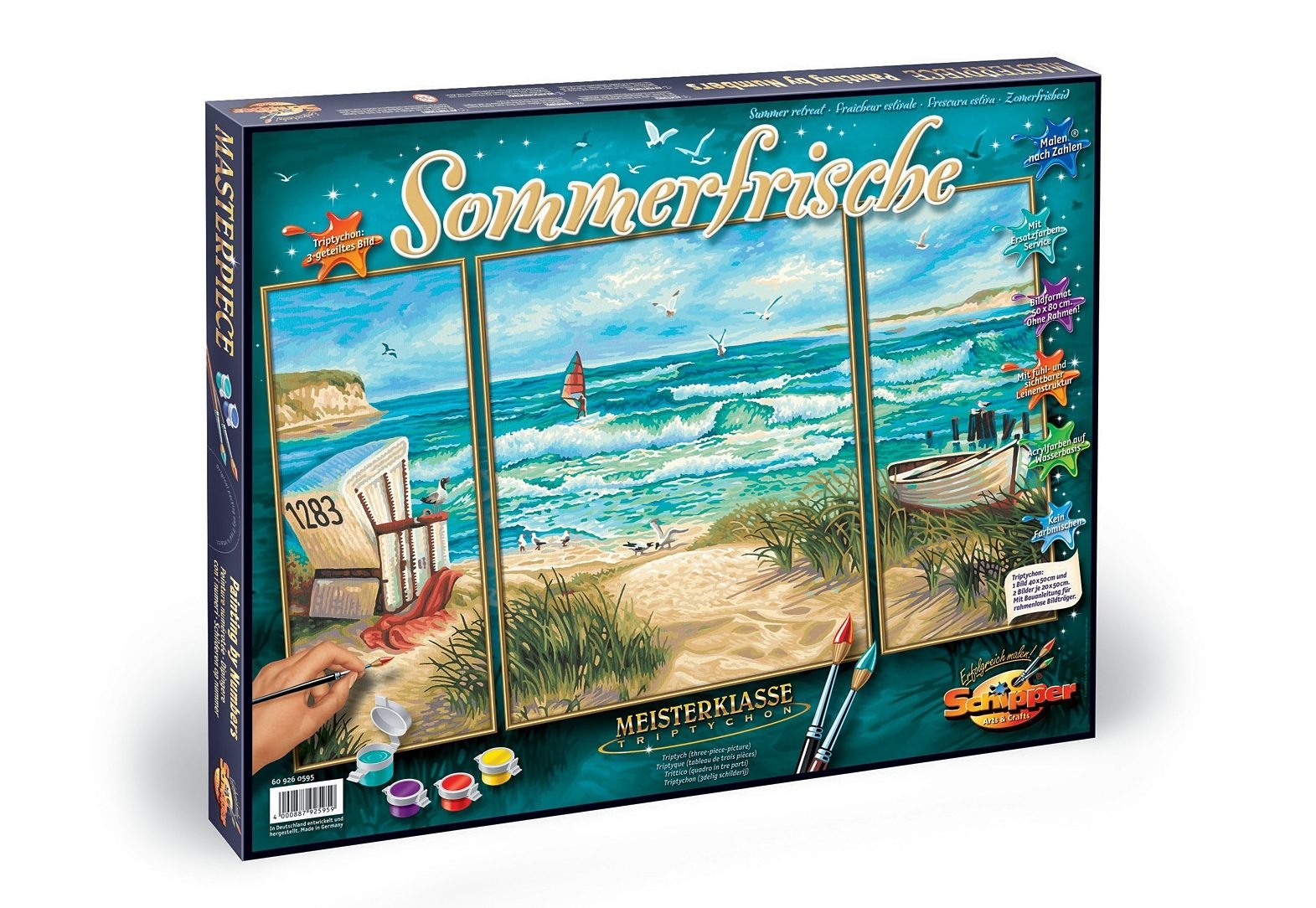 Schipper Malen nach Zahlen »Triptychon - Sommerfrische«, Made in Germany - inspirierende ...