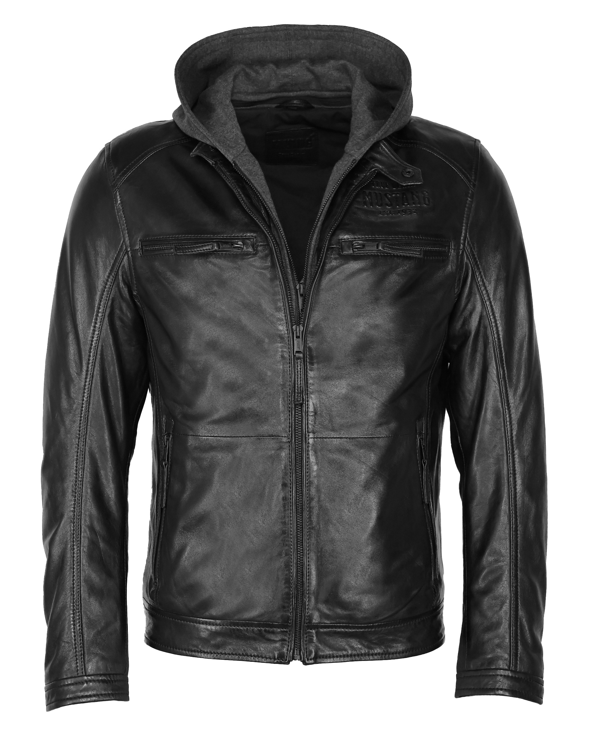 MUSTANG Bikerjacke »Lederjacke 31021517« online bestellen bei OTTO