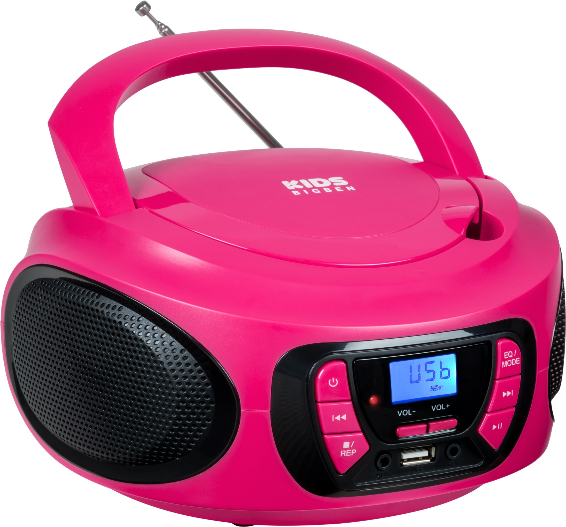 BigBen CD-Radiorecorder »Kids Tragbares CD/Radio AU387292 USB/BT pink ...